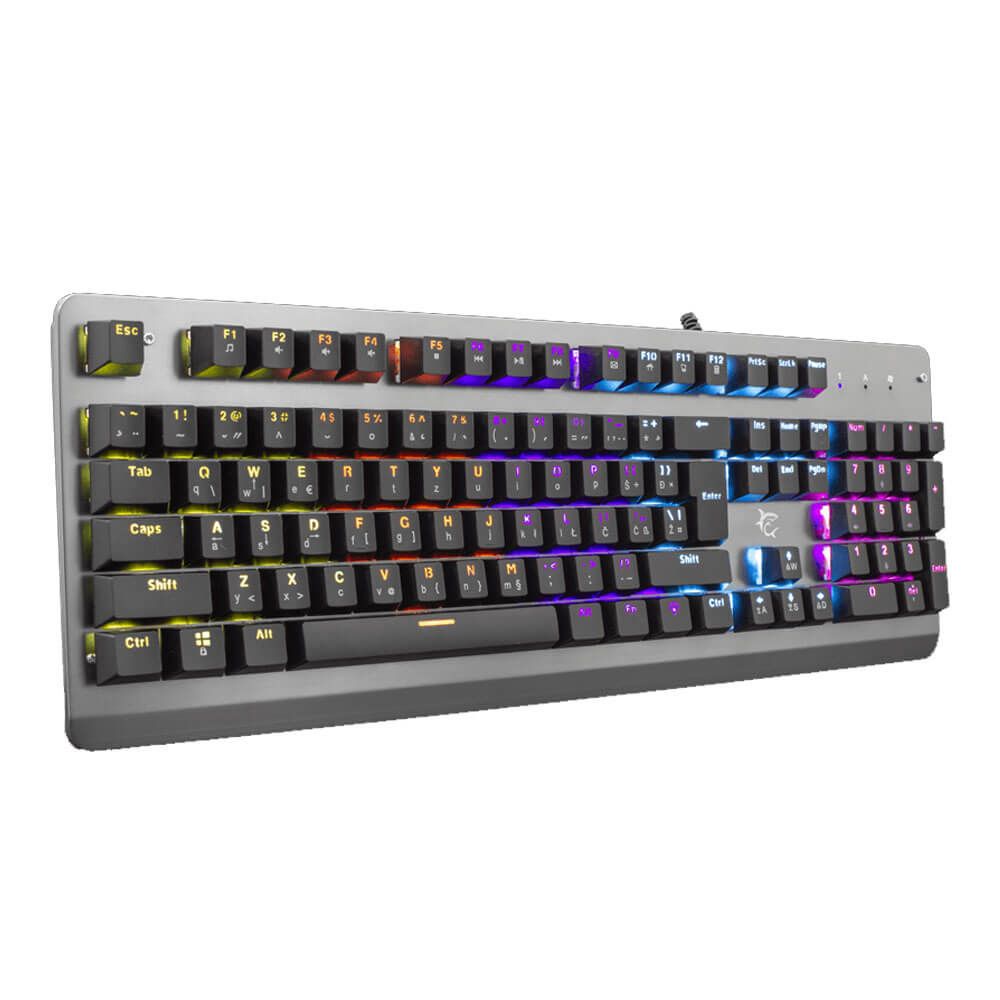 White Shark Gaming Keyboard Metal/Plastic Rainbow LED 9 Modes ...