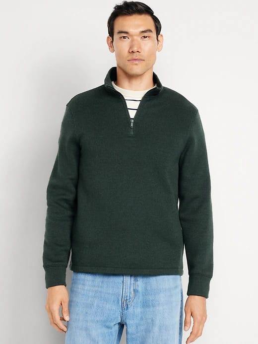 old navy French Rib Quarter-Zip Sweater
