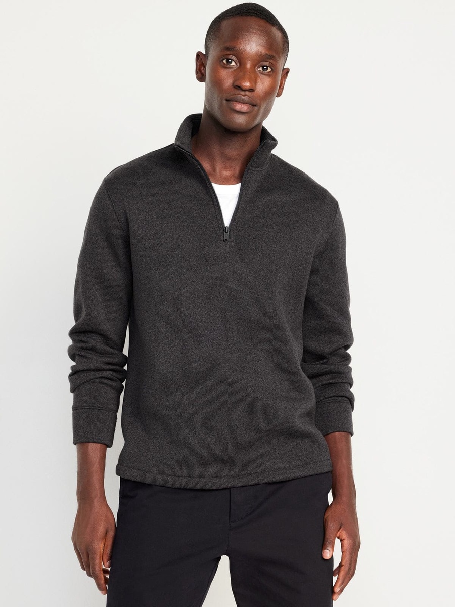 old navy French Rib Quarter-Zip Sweater