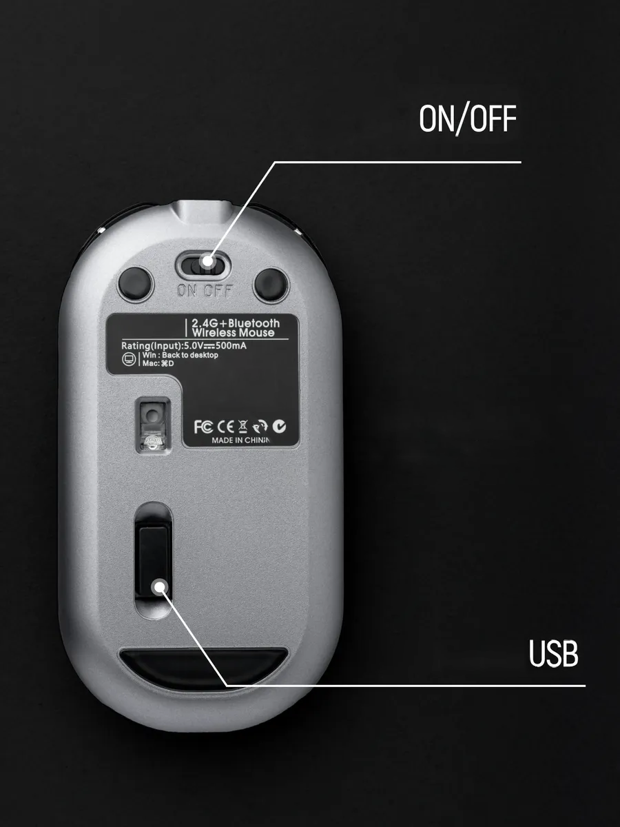 GR-M203 Rechargeable Wireless Mouse works up to 2 months from the charge