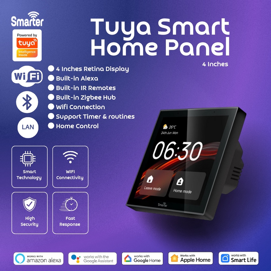 Smart Home Panel Tuya 4 Inches